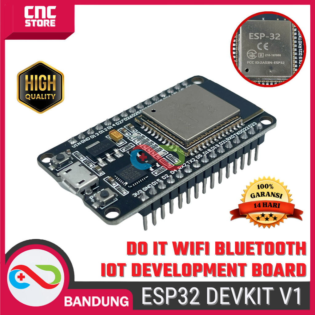 Jual ESP32 ESP-32 DOIT WIFI BLUETOOTH IOT ESP-32S DEVELOPMENT BOARD ...