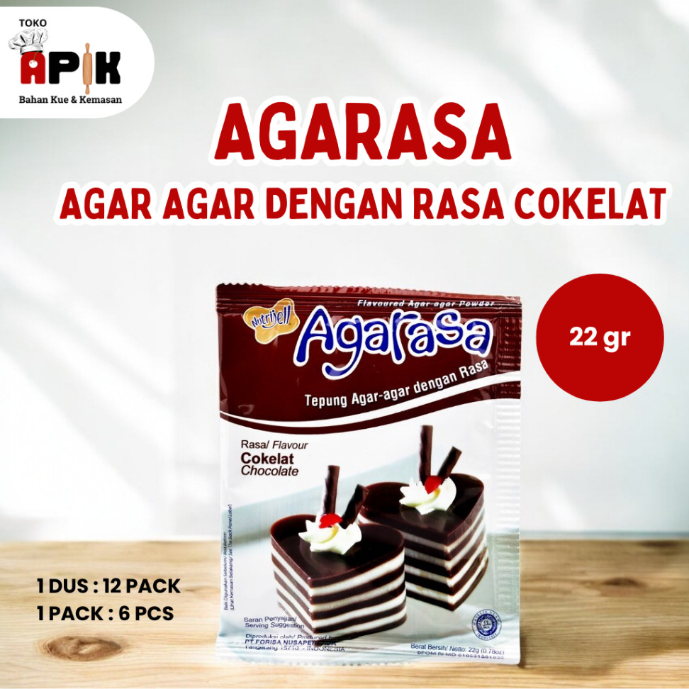 Jual NUTRIJELL AGARASA TEPUNG AGAR AGAR DENGAN RASA 11GR / AGARASA ...