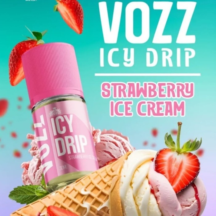 Jual [SALT] VOZZ ICY DRIP ICY STRAWBERRY ICE CREAM SALTNIC 30ML 15MG BY ...