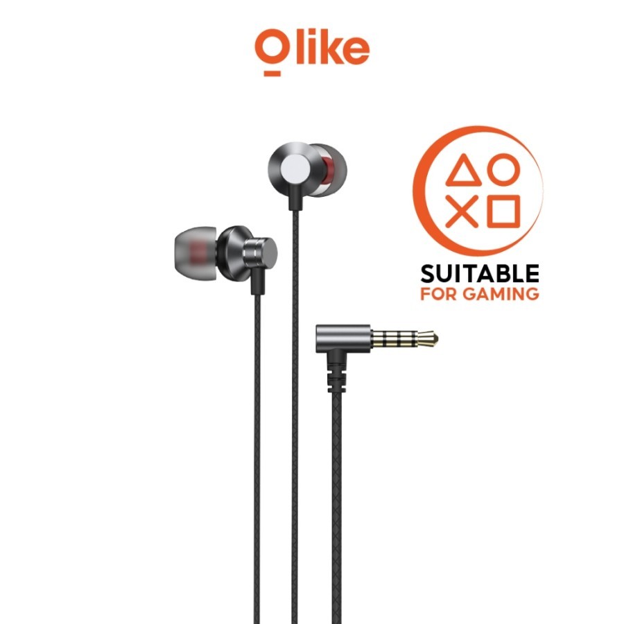 Jual OLIKE E13 Earphone Wired 3.5mm Noise Reduction Metal | Shopee ...