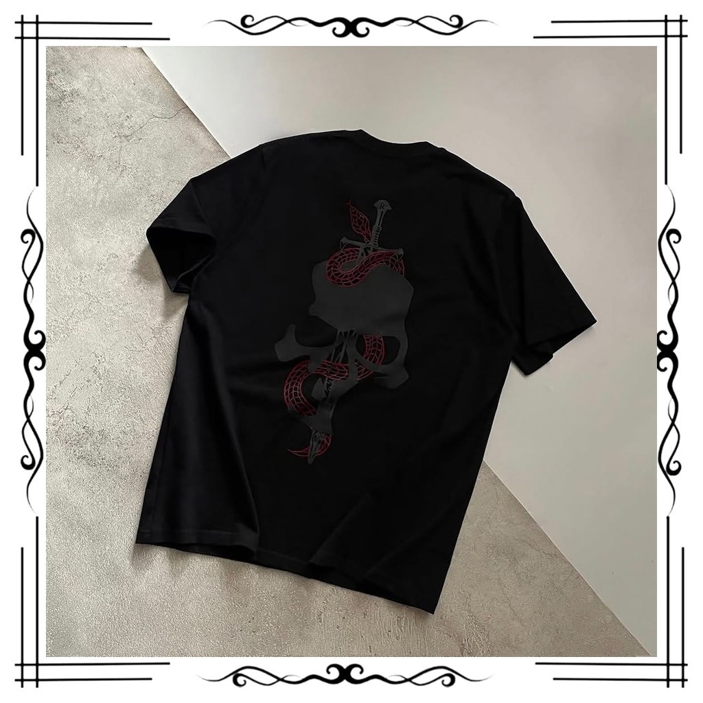 Jual Rucas “Year Of Snake” Skeleton Tee Black 100% Original | Shopee ...