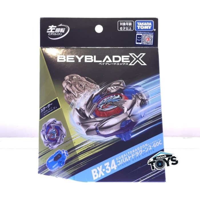 Jual BeybladeX Beyblade X Starter BX-34 Cobalt Dragoon 2-60C Takara Tomy | Shopee Indonesia