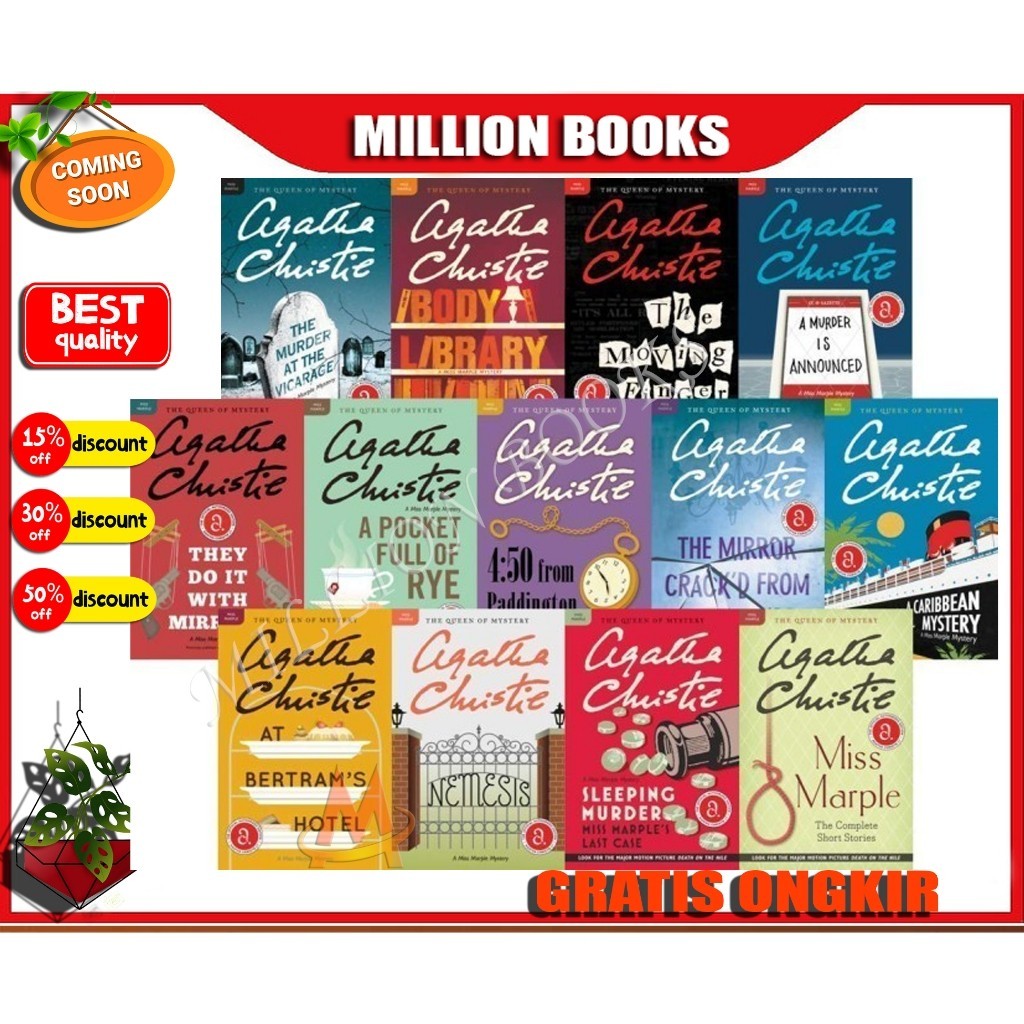 Jual Miss Marple Mysteries Complete Collection ( 13 book ) Eng | Shopee ...