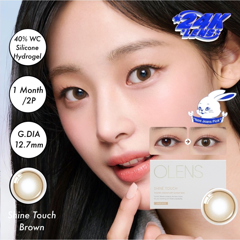 Jual SOFTLENS OLENS KOREA ORI NEW JEANS BLACKPINK LENS SHINE TOUCH ...