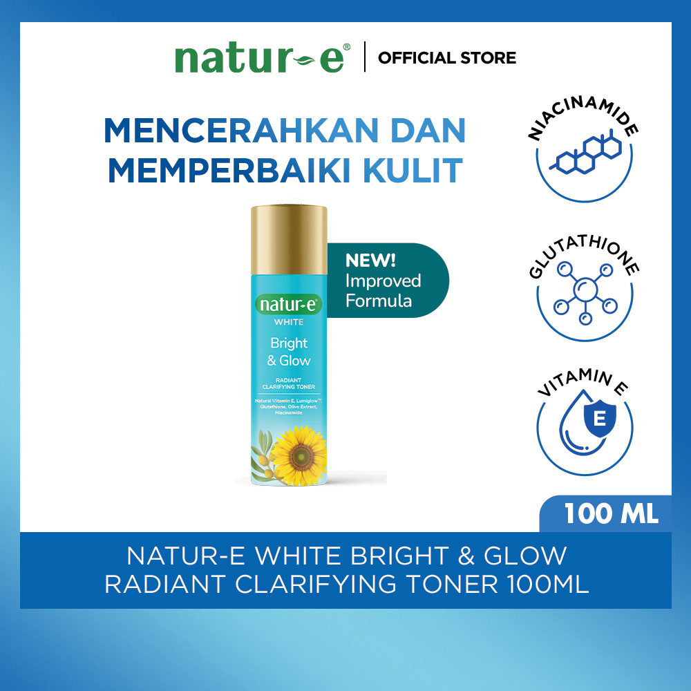Jual Natur-E White Bright & Glow Radiant Clarifying Toner 100ml - Toner ...