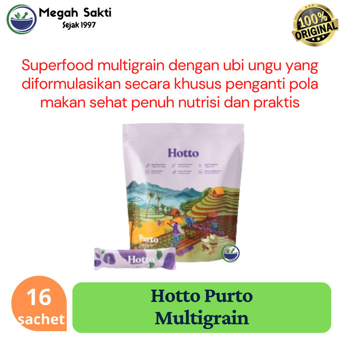 Jual MGS - Hotto Purto Multigrain with Purple Potato 1 Pouch Isi 16 ...