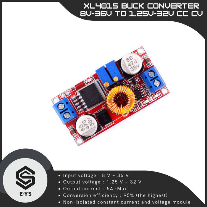 Jual XL4015 BUCK CONVERTER 8V-36V to 1.25V-32V CC CV | Shopee Indonesia