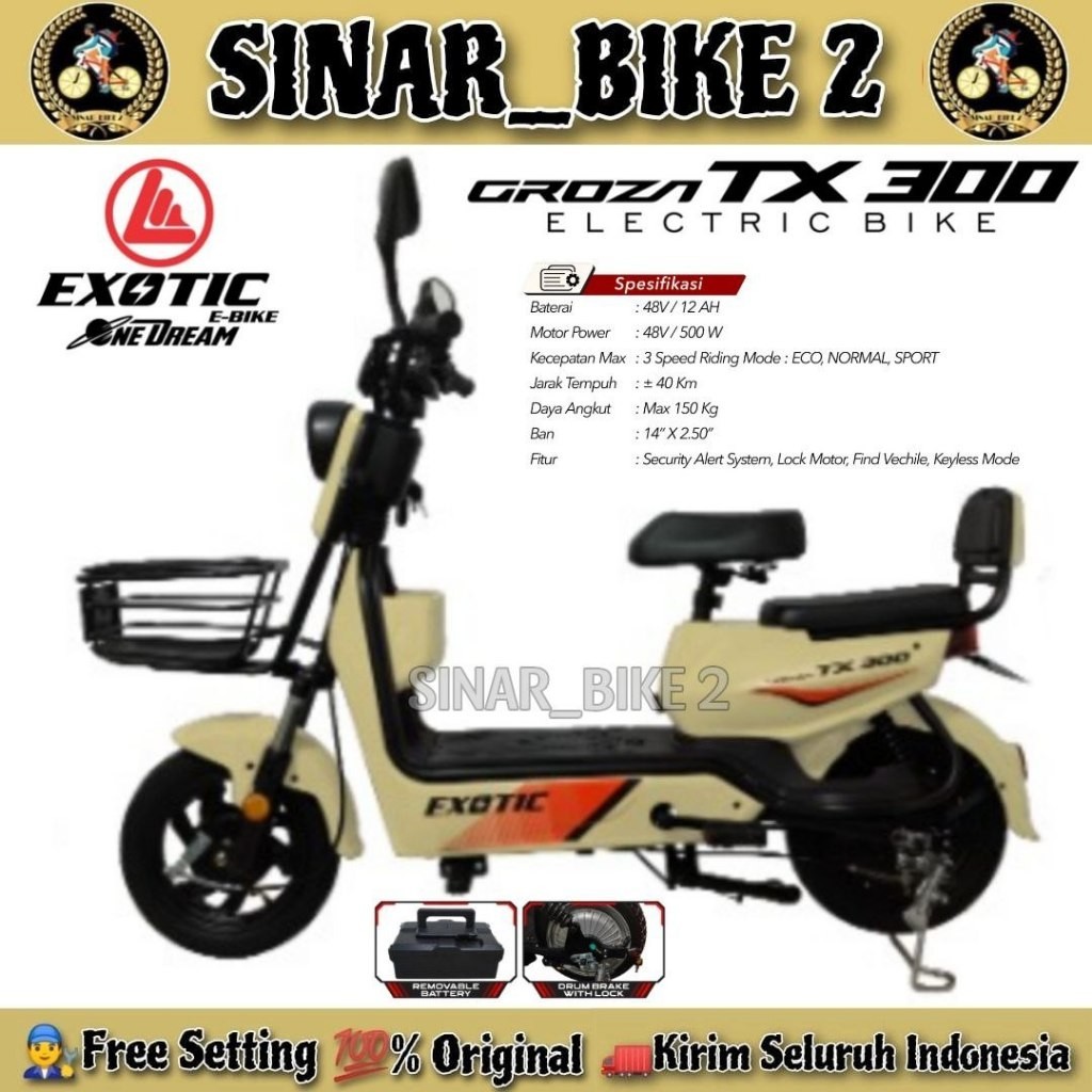 Jual Sepeda Listrik EXOTIC GROZA MX // Cooltech 2.0 // FACTOR FC 811 ...