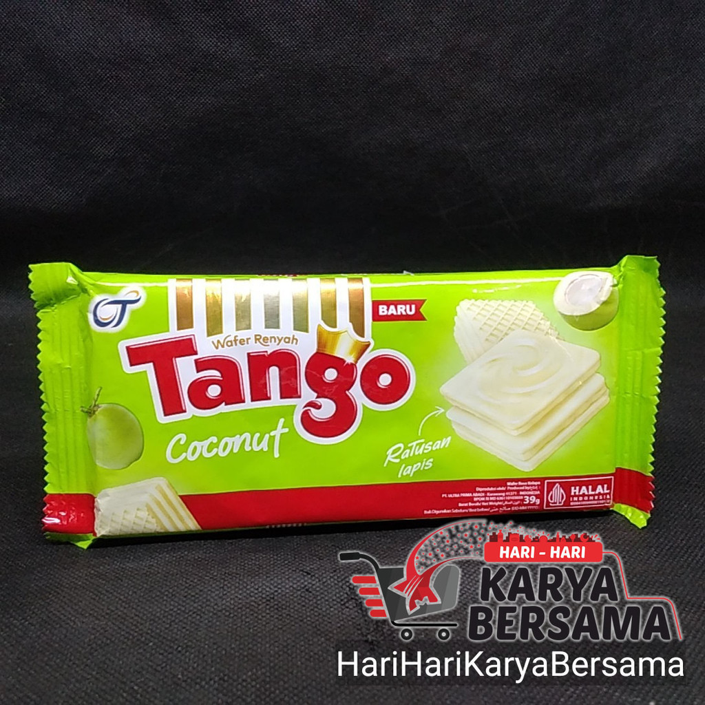 Jual TANGO WAFER RENYAH COCONUT WAFER RASA KELAPA 39GR | Shopee Indonesia