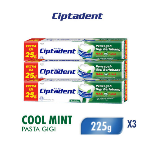 Jual [B2G1] Ciptadent Pasta Gigi Maxi Jumbo Cool Mint 225Gr | Shopee ...