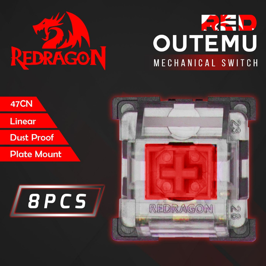 Jual Redragon Red Switch Dustproof Linear - ROMS-DP-RD | Shopee Indonesia