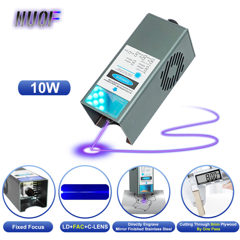 Jual NUOF 40W 20W 10W Optical Power Laser Module with Air Assist CNC ...