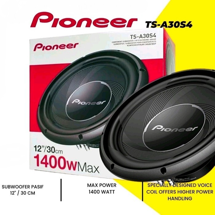 Jual Pioneer subwoofer 12 inch TS-A30S4 single coil tsa30s4 ts a30 s4 ...