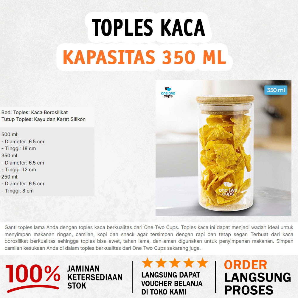 Jual Toples Kaca Penyimpanan Makanan Borosilicate Glass Storage Jar ...