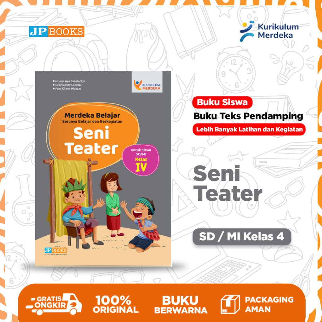 Jual JP Books – Buku Teks Siswa Pendamping Kurmer Sekolah Seni Teater Sd Kelas 4 - Kurikulum ...