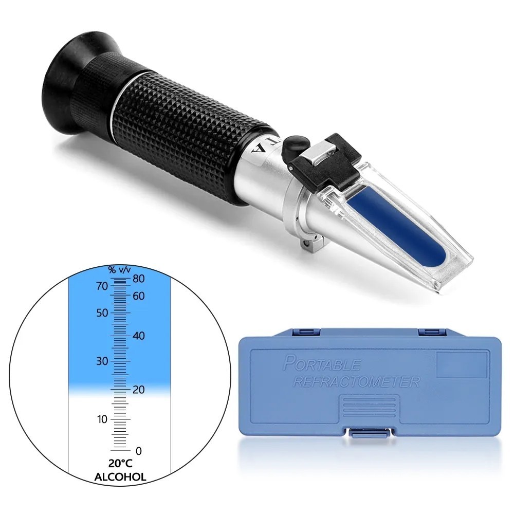 Jual Alat Ukur Kadar alkohol Refractometer ATC Spirit Tester Meter ...
