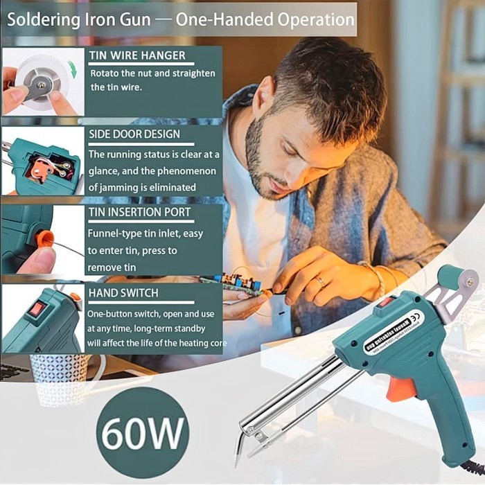 Jual Solder Tembak Listrik Timah Gulung Otomatis Iron Automatic Tin Gun ...