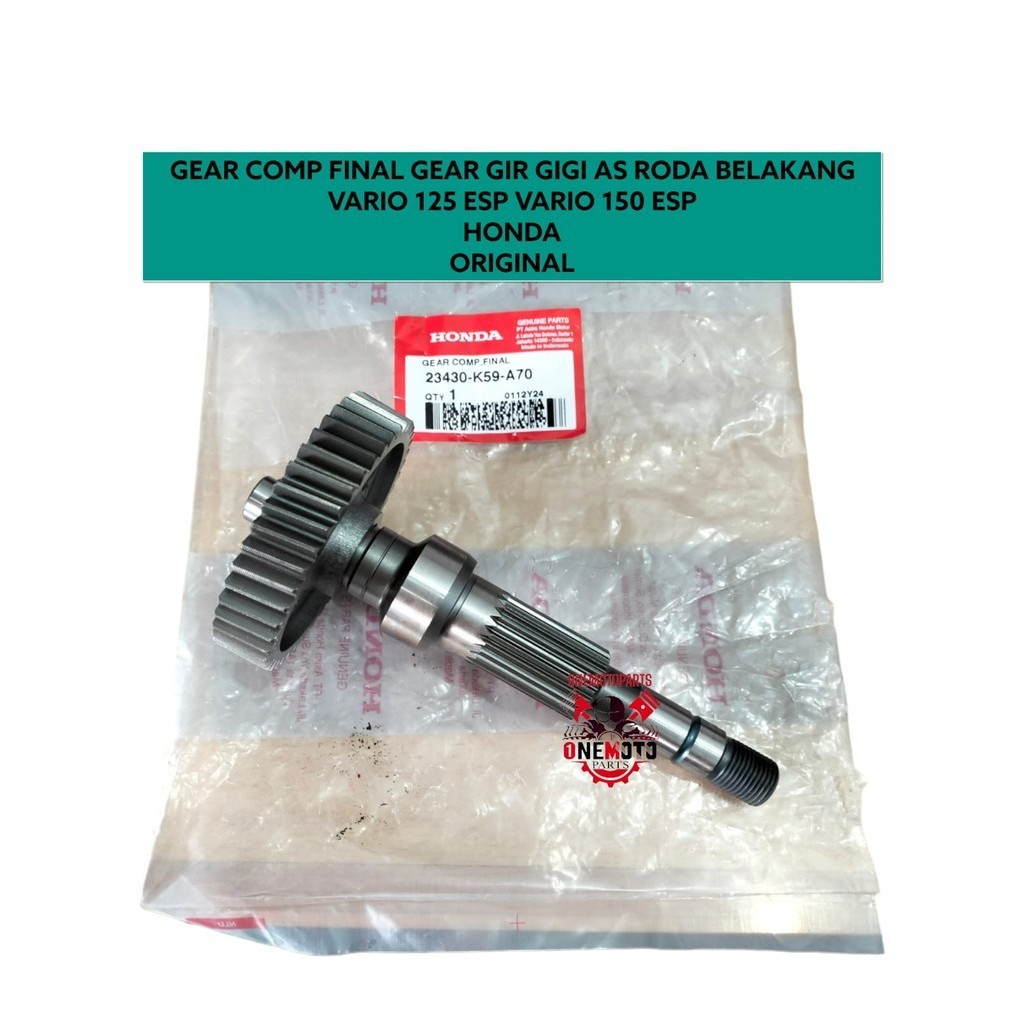 Jual GEAR COMP FINAL GIR GIGI AS RODA BELAKANG VARIO 125 ESP VARIO 150 ...