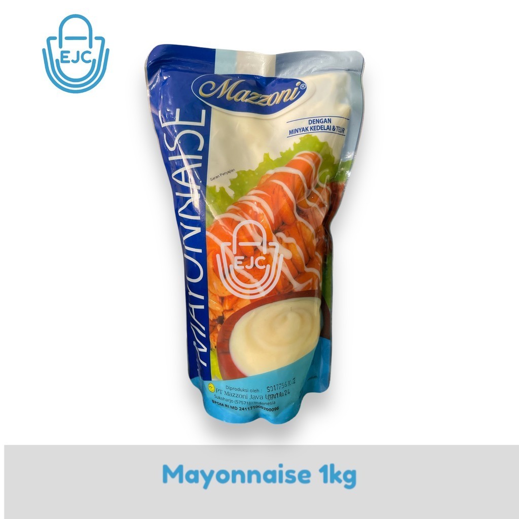 Jual Mazzoni Mayonais Original Mayonnaise Mayones 1kg Biru | Shopee ...