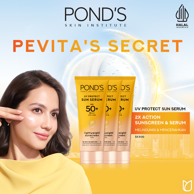 Jual PEVITA PEARCE’S PICK POND'S UV PROTECT SUN SERUM SPF50+ PA++++ UVA UVB LIGHTWEIGHT ...