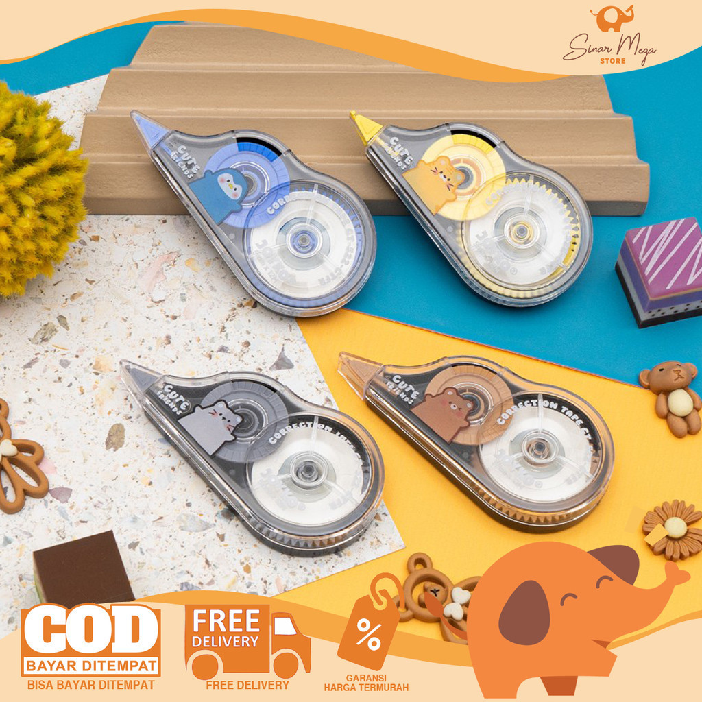 Jual Joyko Correction Tape CT-522-CTFR Pita Koreksi Tipe-X Kertas Cute ...