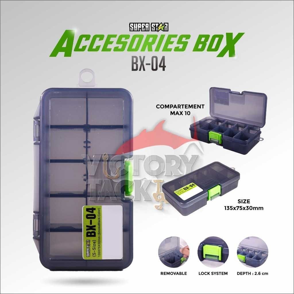 Jual Box Superstar Fly Utility Case Size S BX-04 Box Aksesories Pancing Box Tamiya Victory ...