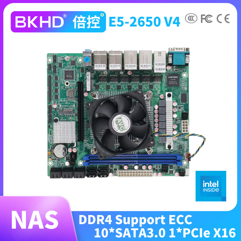 Jual BKHD C612 Intel Xeon Processor E5-2650 V4 Motherboard 10 SATA NAS ...