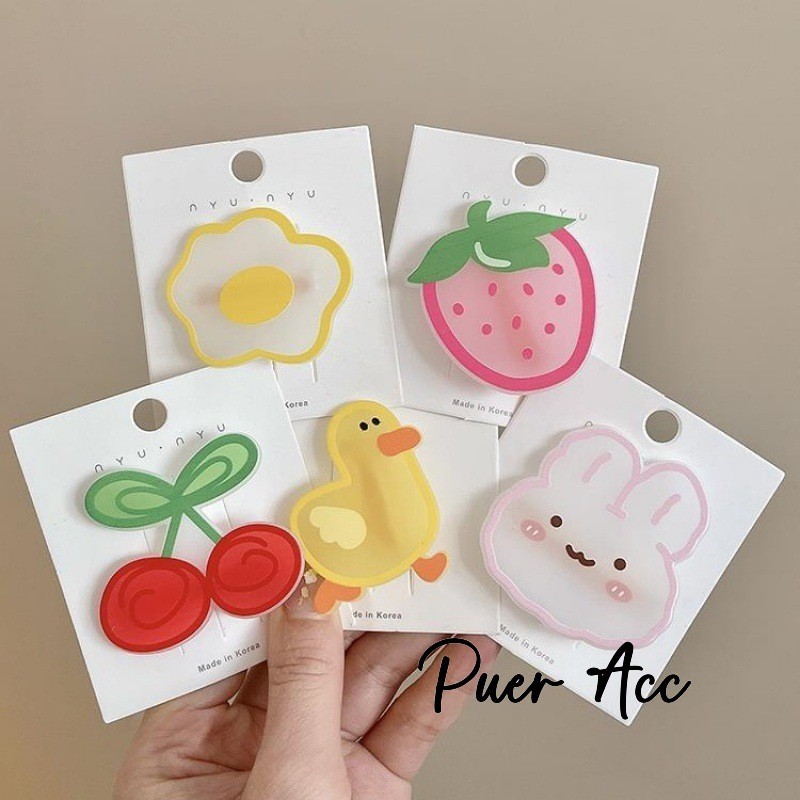 Jual 【Puer acc】Jepit rambut bebek kuning kecil kartun lucu Cute cartoon ...
