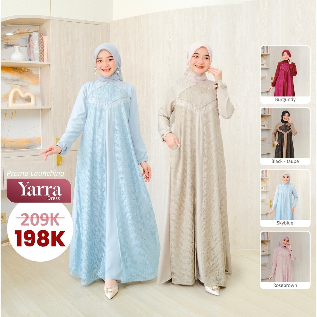 Jual Yarra Gamis Payet Couple Premium Exclusive Series (GAMIS SAJA ...