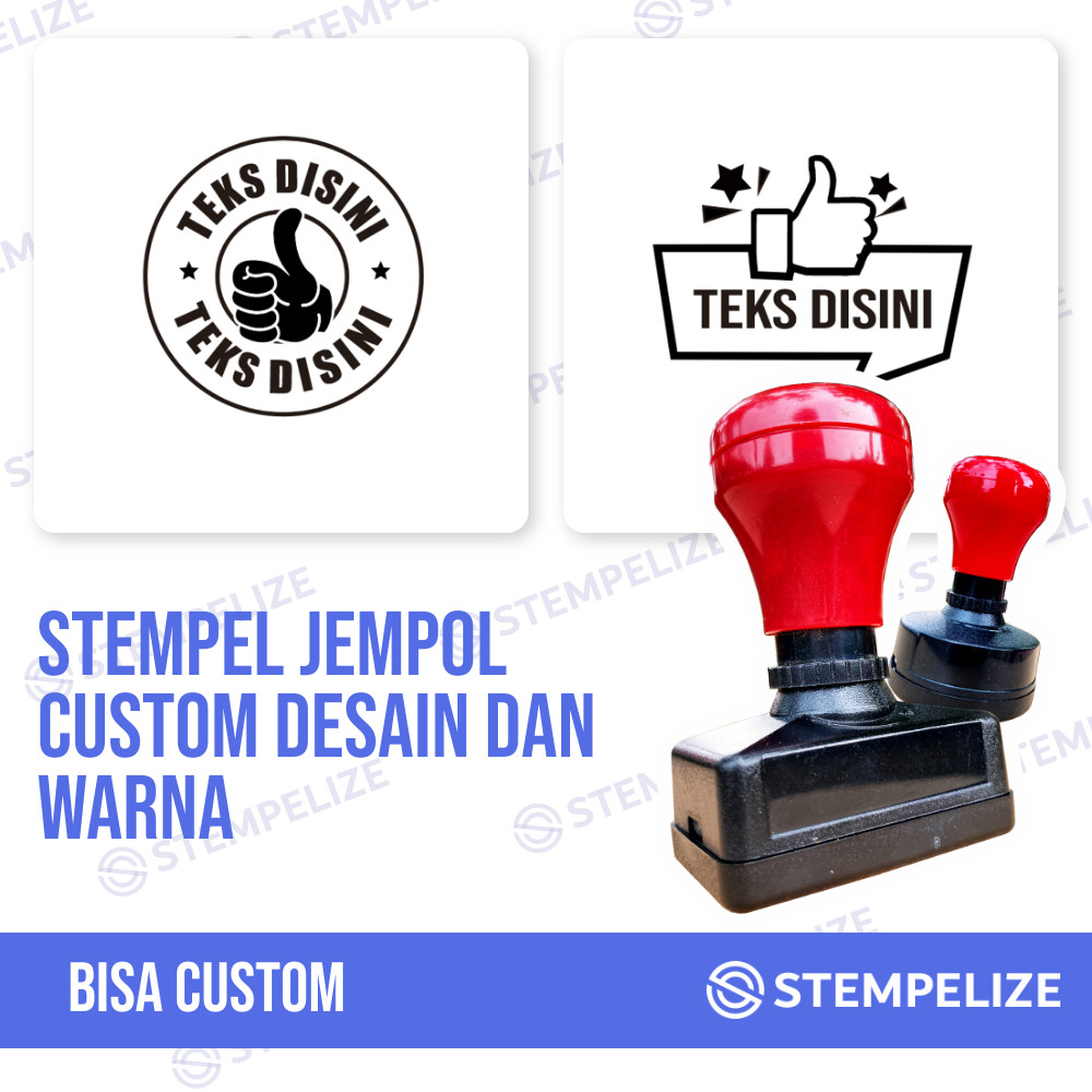 Jual Stempel Jempol Custom Desain Dan Warna | Shopee Indonesia