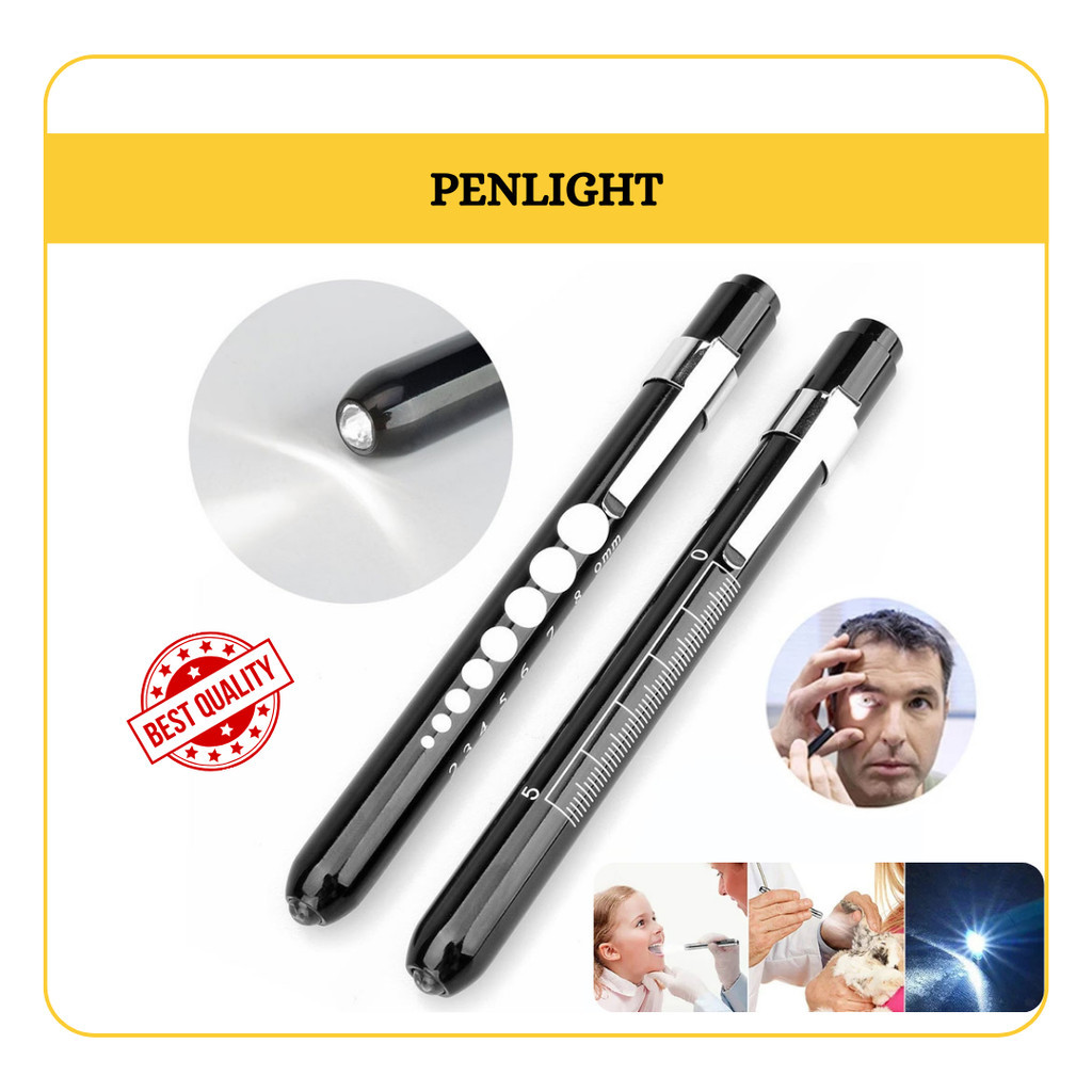 Jual Penlight LED Sinar Putih Lampu Senter Medis Pen Light [BMP ...