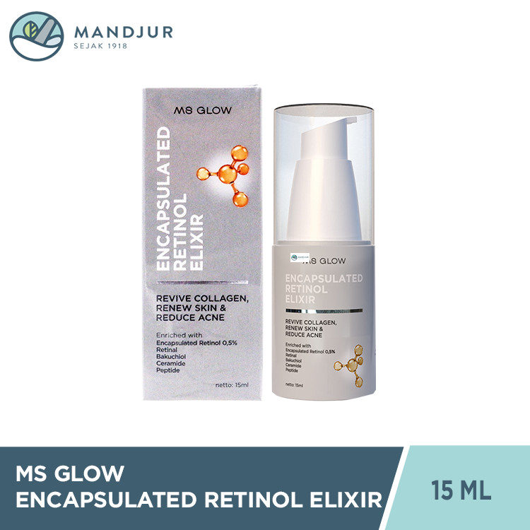 Jual Ms Glow Encapsulated Retinol Elixir 15 mL - Menyamarkan Kerutan dan Bekas Jerawat | Shopee ...
