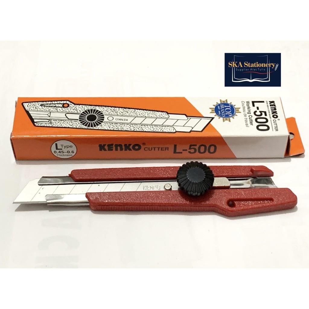 Jual Cutter/Pemotong Kertas/Pisau Cutter Besar Kenko L500 ORI (Pcs ...
