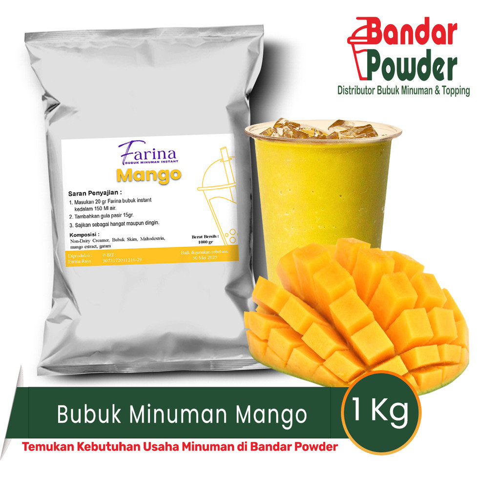 Jual Bubuk Minuman Mangga / Mango 1kg - Serbuk Minuman Farina Premium ...