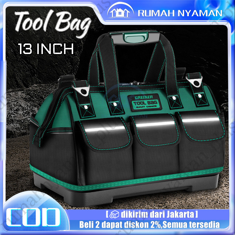 Jual 23 Inch GREENER Tool Bag Kain Oxford Tebal Tas Alat Perkakas Kuat ...