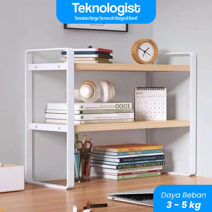 Jual Rak Buku Minimalis Aesthetic Portable DIY Table Bookshelf ...