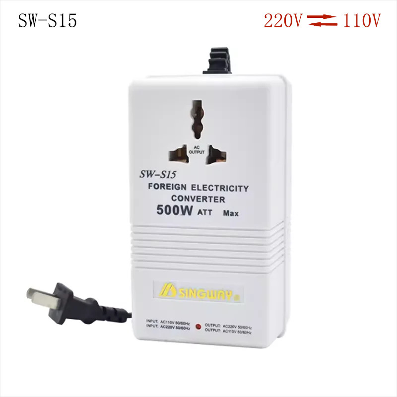 Jual SW-S15 500W Step-Up Down Voltage Converter Transformer From 220V To 110V 220V To 110V ...