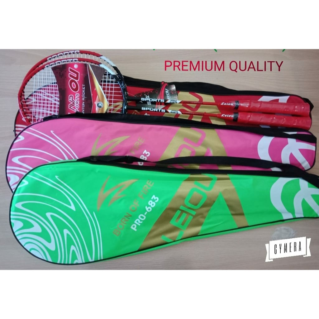 Jual Raket Bulu Tangkis PRO-683 (2 raket free bag) | Shopee Indonesia