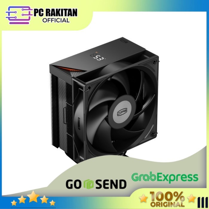 Jual PCCOOLER CPU AIR COOLER RT500 DIGITAL (1X 120MM BLACK FAN + 5 ...