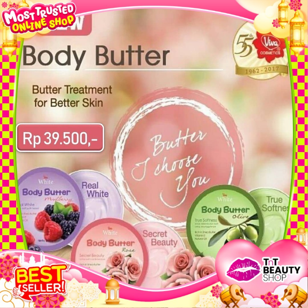 Jual Viva White Body Butter 200gr / Mulberry / Rose / Olive | TnT Beauty Shop | Shopee Indonesia
