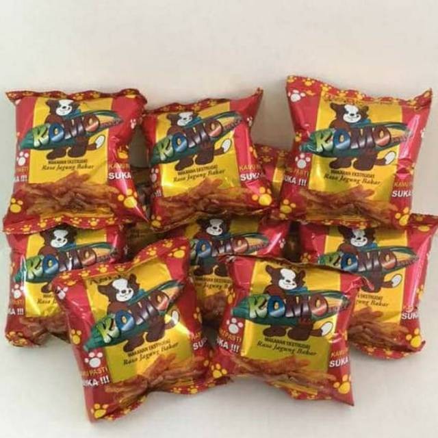 Jual snack chiki Komo 1renceng / snack komo / jajan jadul / jajan lawas ...