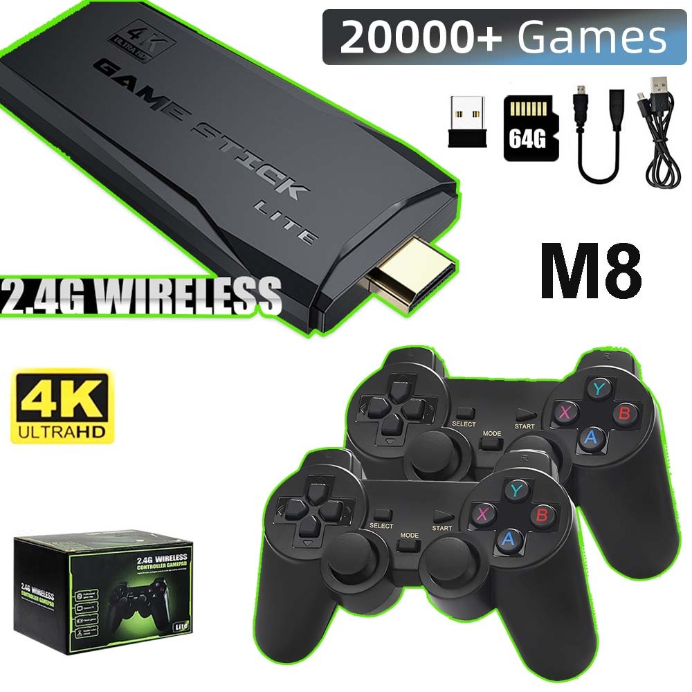 Jual Retro Video Games Console 4K HDMI Output for TV Game Stick with ...