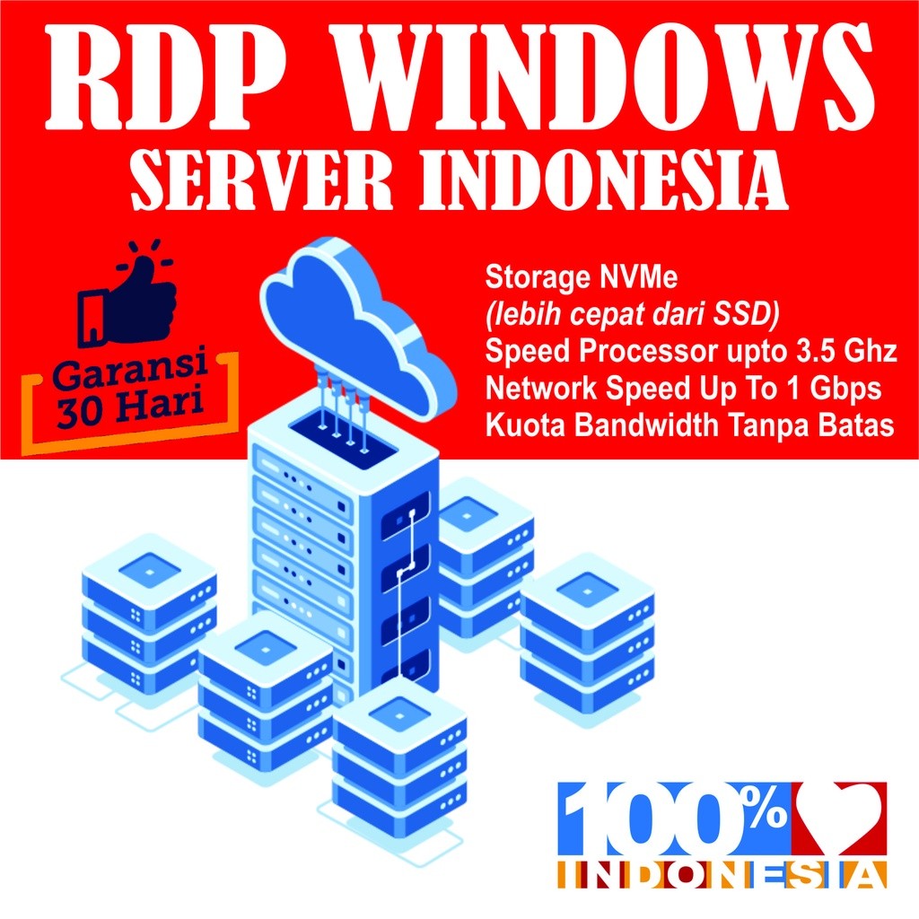 Jual SERVER INDONESIA RDP Windows Murah & Bergaransi 30 Hari Bisa DI ...