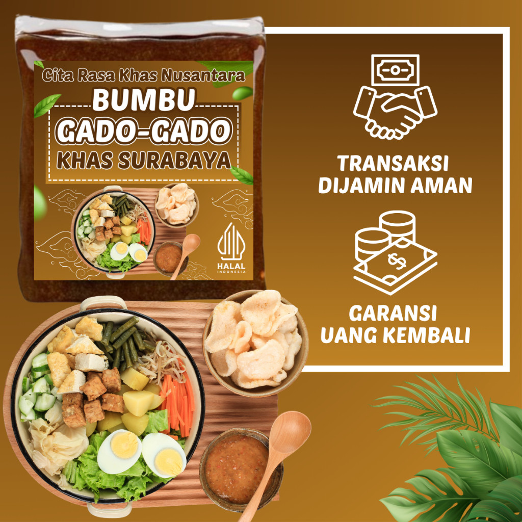 Jual Bumbu kacang Gado-Gado Khas Surabaya Lezat, Praktis, dan Penuh ...