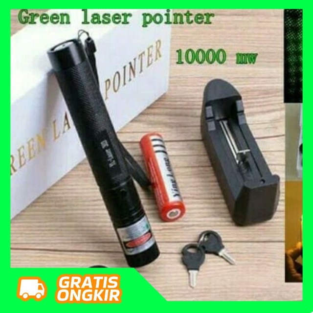 Jual GREEN LASER POINTER 303 ORIGINAL HIJAU BERKUALITAS PRESENTASI RECHARGEABLE HIGH QUALITY ...