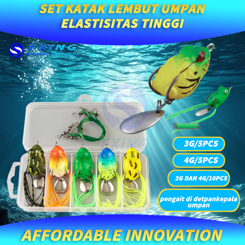 Jual [Setelan]5pcs/10pcs Set Katak Lembut 3G/4G, Umpan Pancing Sangat ...