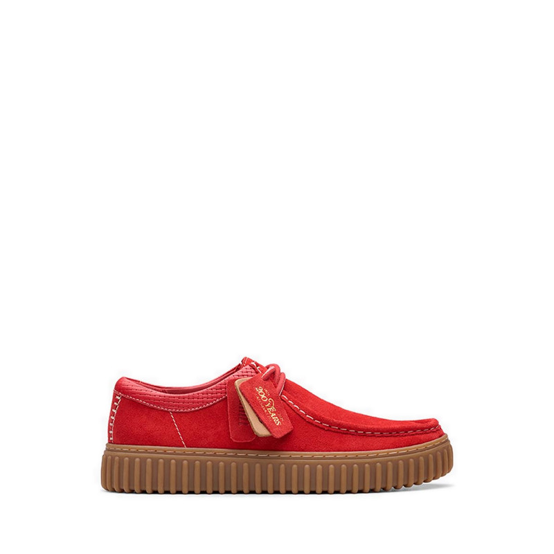 Jual Clarks Torhill Lo Red Suede | Shopee Indonesia