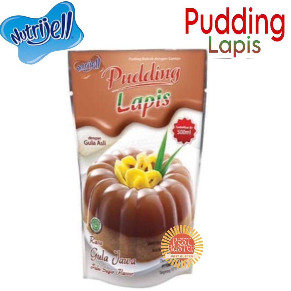 Jual Nutrijell Nutrijel Bubuk Pudding Puding Lapis Gula Jawa BPOM Halal ...