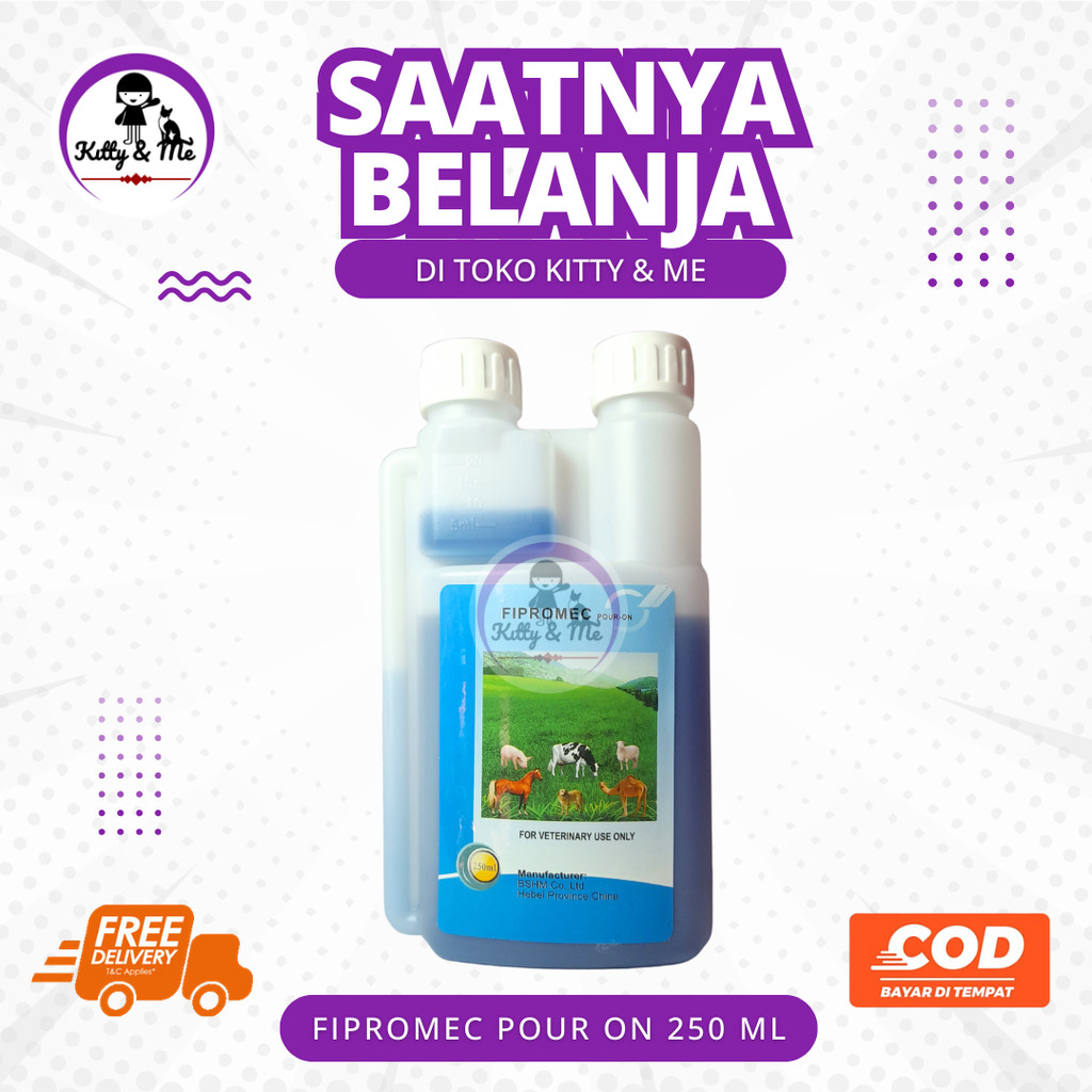 Jual FIPROMEC POUR ON 250 ML - Mencegah Cacing Kutu Scabies Tetes untuk ...