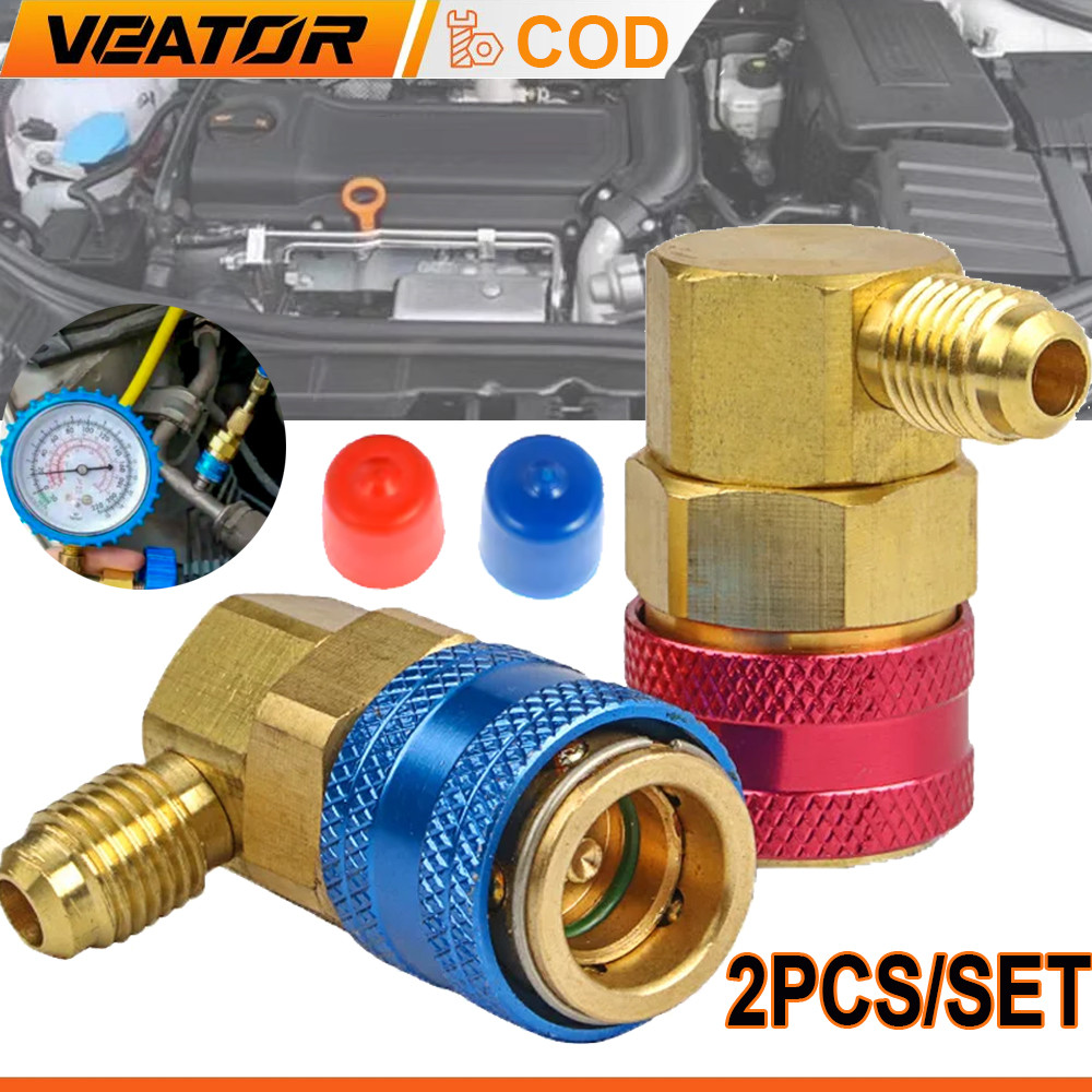 Jual 2 pcs R134A Adaptor Konektor Cepat Coupler Instrumen Manifold AC ...